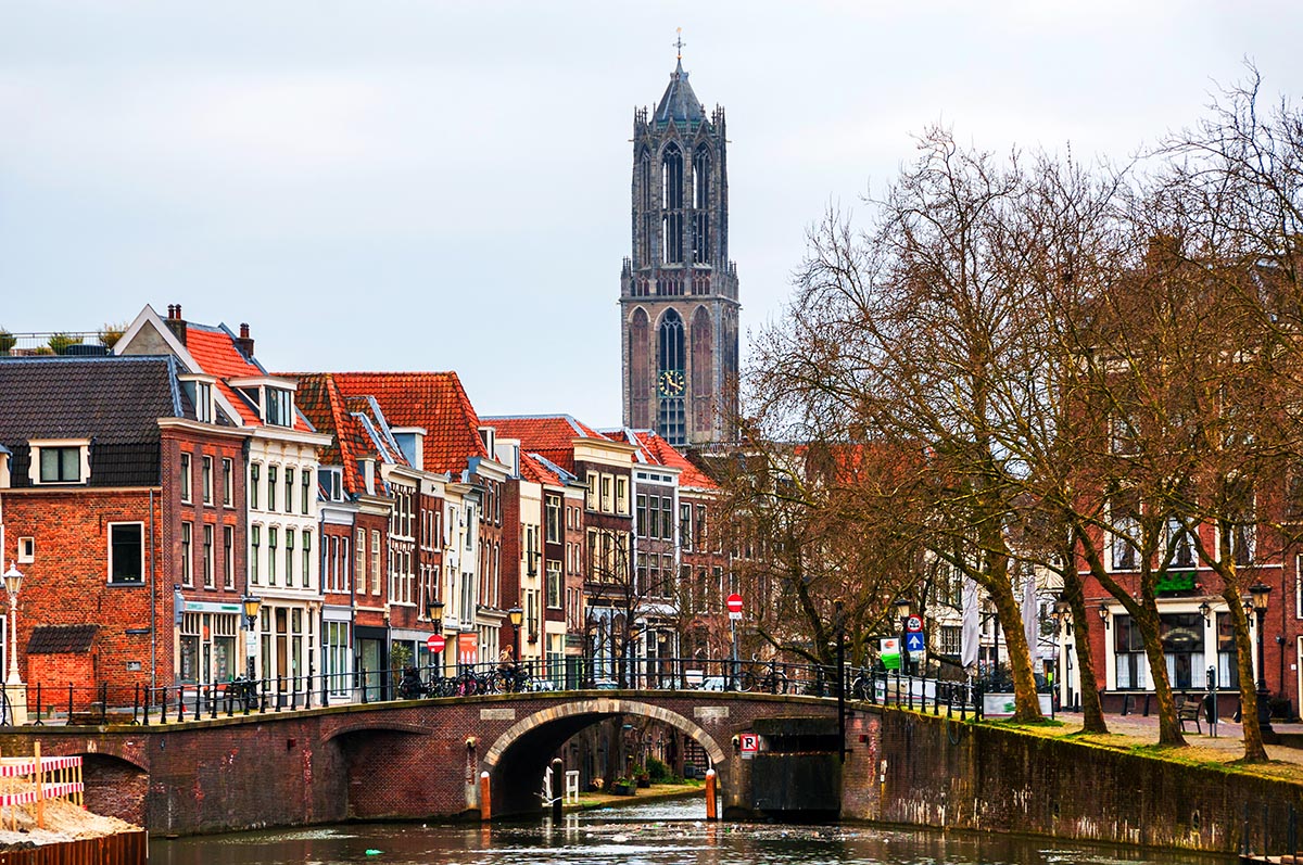 Fotobehang Stad: Fotobehang Domtoren Utrecht