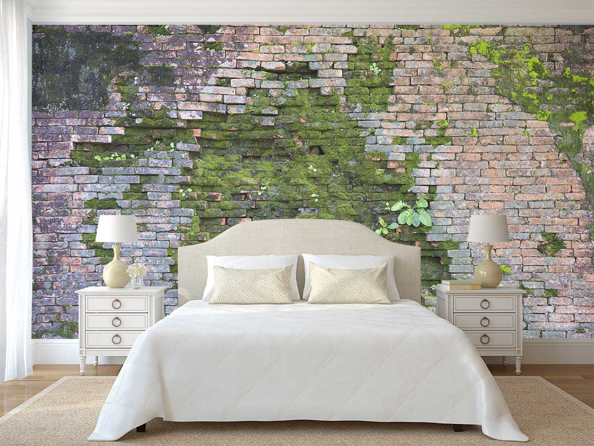 Fotobehang Muren: Fotobehang middeleeuwse buitenmuur