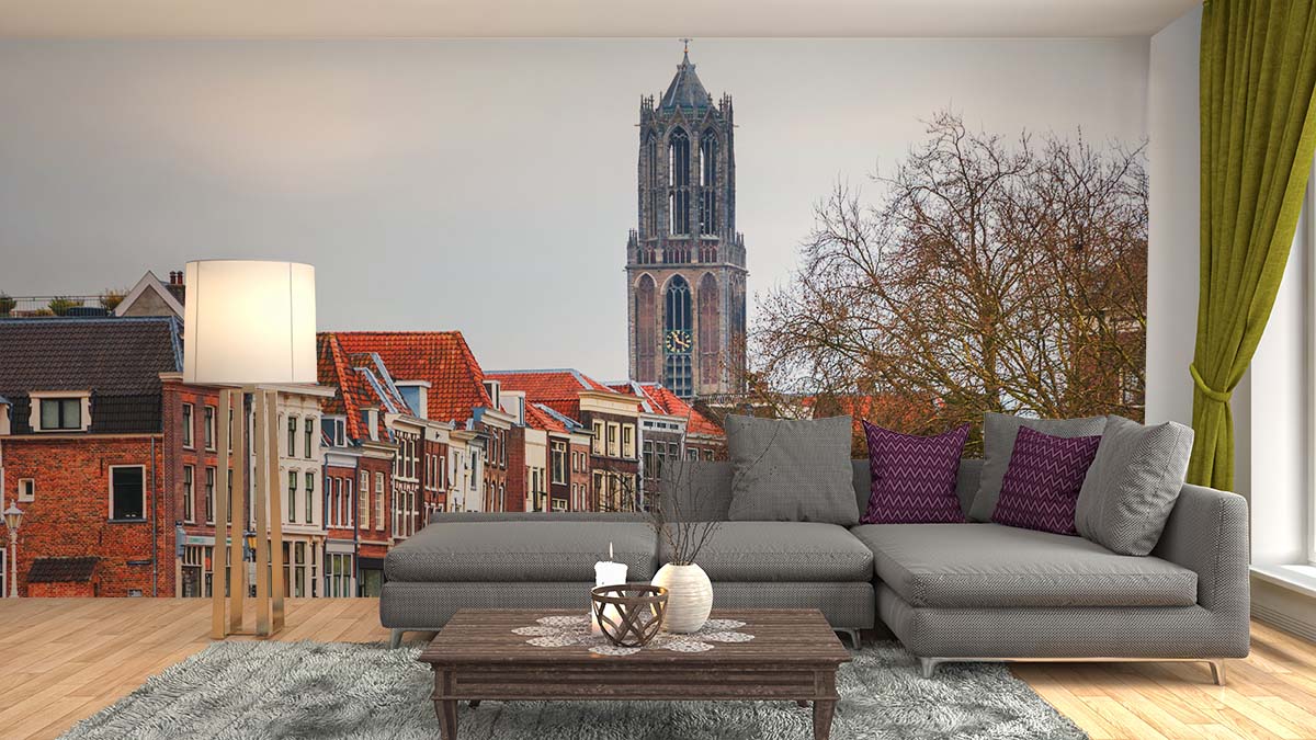 Fotobehang Stad: Fotobehang Domtoren Utrecht