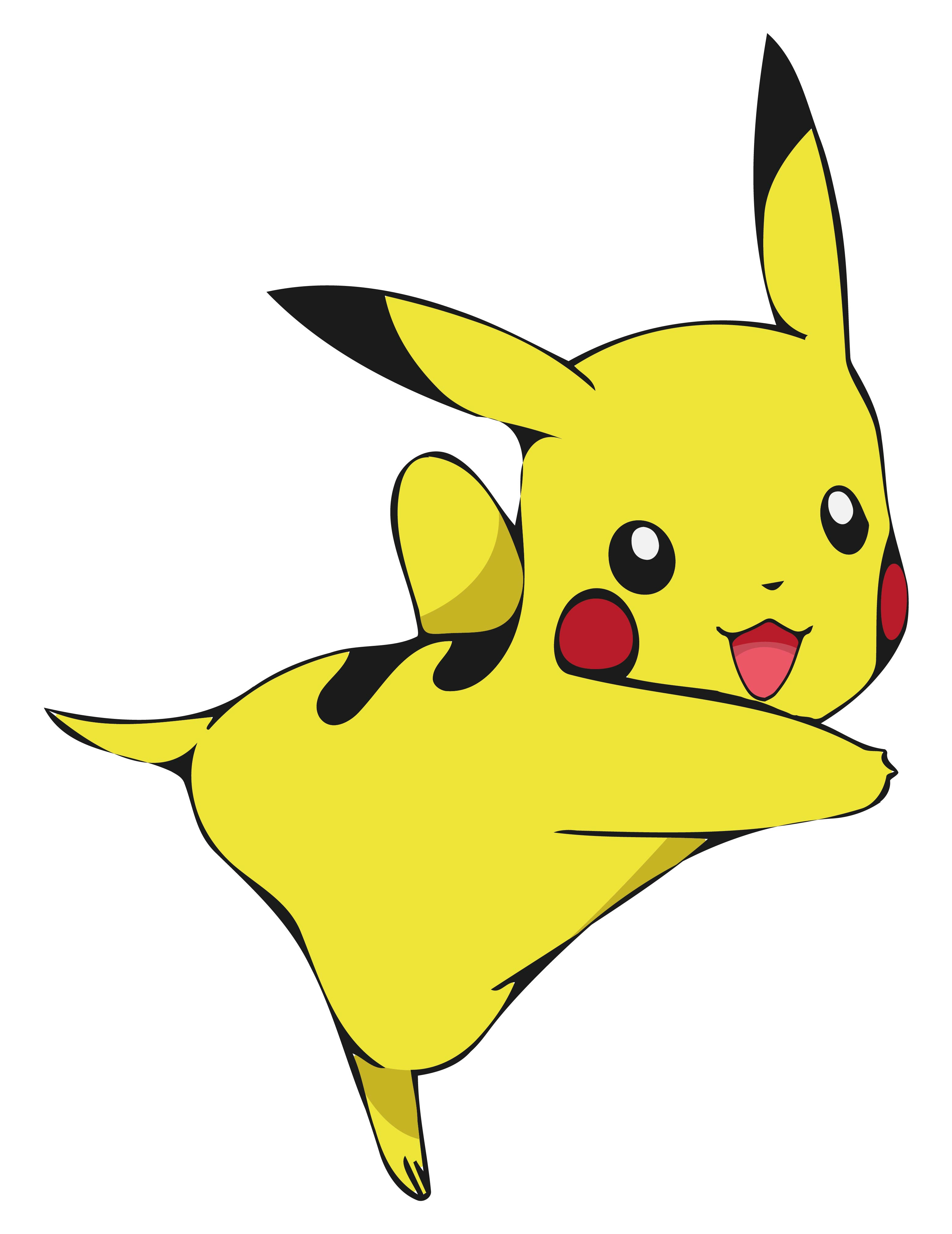 Muurstickers kinderkamer: Muursticker Pokemon 1 (Pikachu)